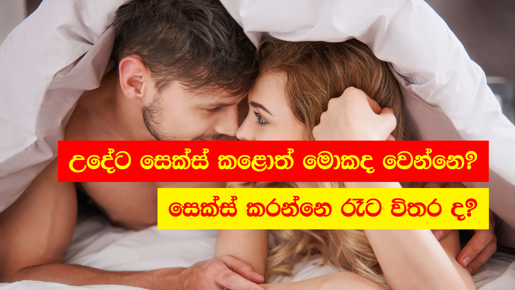 උදෑසන ලිංගික එක්වීම්වලින් ලැබෙන ඔබ නොසිතන වාසි - SmartLady